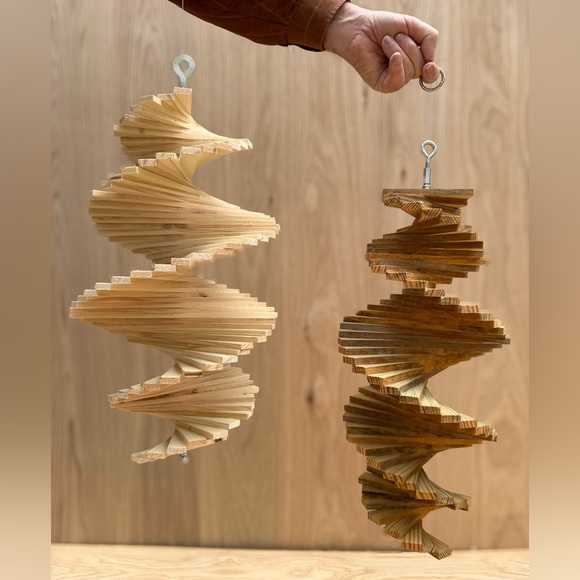 Accents | Handmade Spiral Wood Spinner | Poshmark